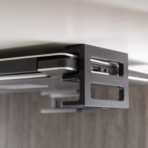 Under Desk Double Decker Laptop Holder Mount | Fits Double the Laptops ...