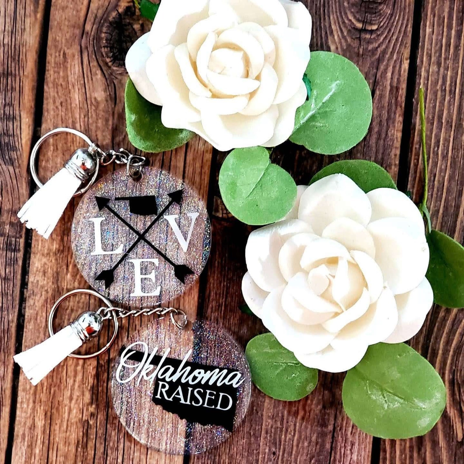 Oklahoma Keychain, Okie Keychain, Oklahoma Proud, Oklahoma Raised - Etsy