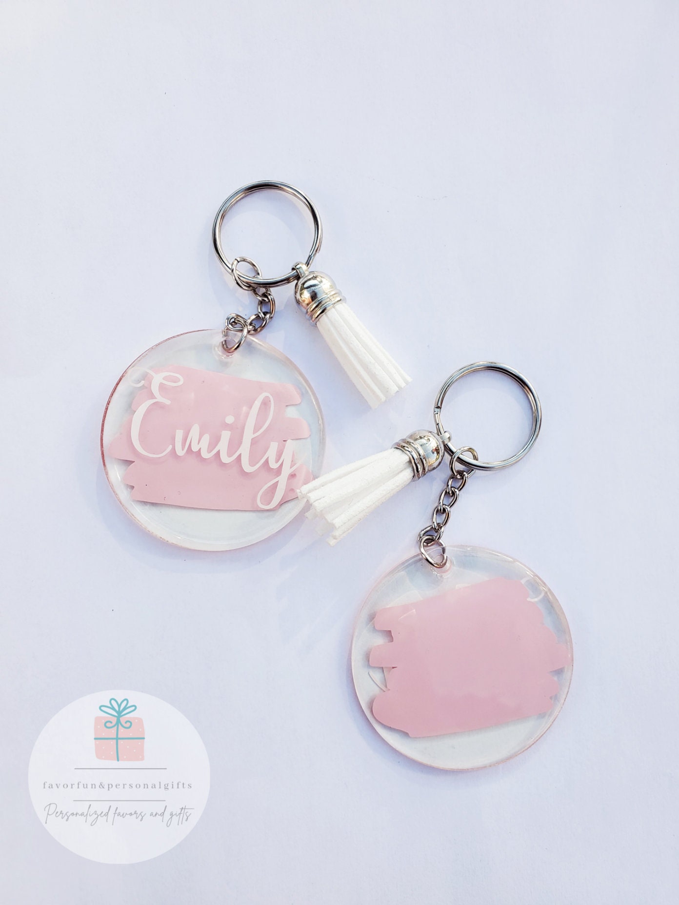 Personalized Keychain, Paint Stroke Keychain Name Custom Acrylic ...