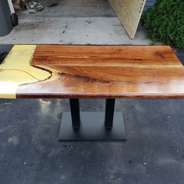 Walnut Epoxy Table - Etsy