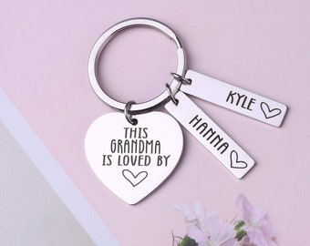 Custom Keychain Grandma - Etsy