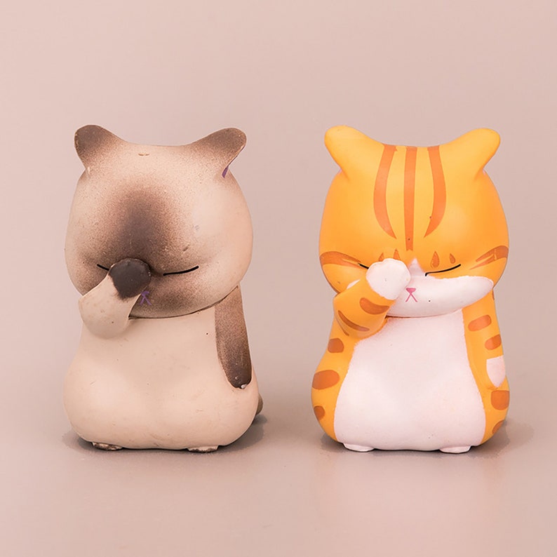 3pcs Tiny Cute Cats Desk Decor Funny Cat Gifts for Cat - Etsy