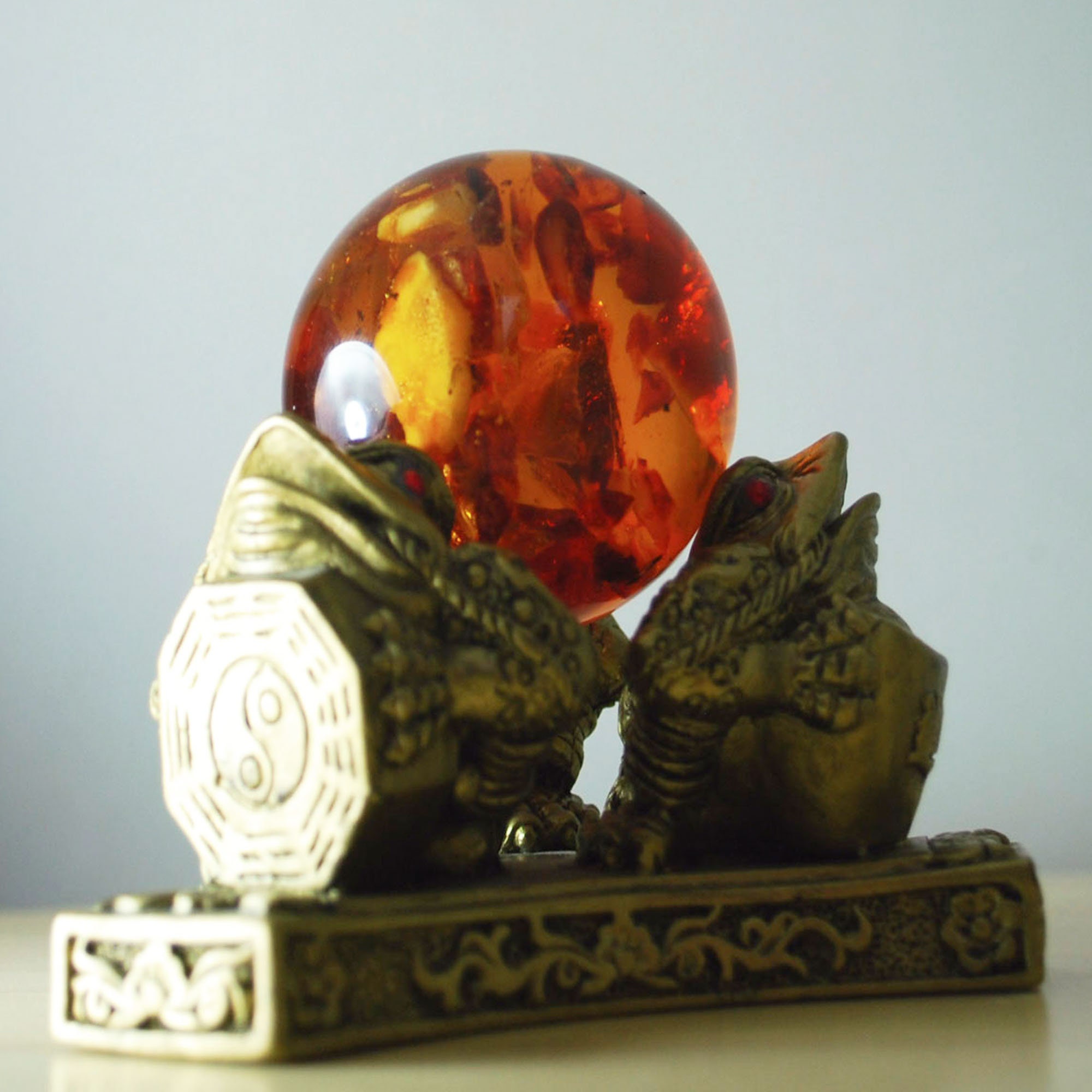 Frog Sphere Stand Baltic Amber Ball - Etsy