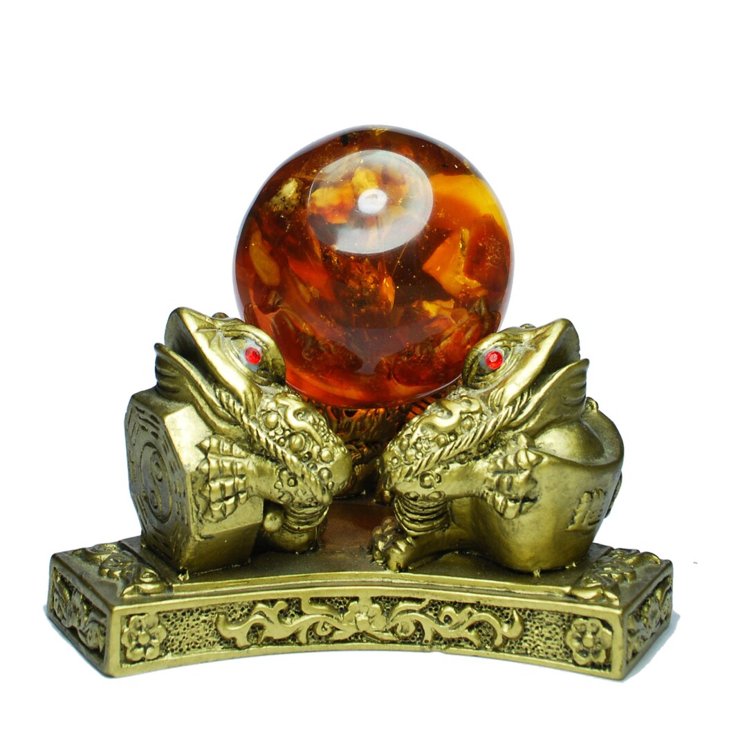 Frog Sphere Stand Baltic Amber Ball - Etsy