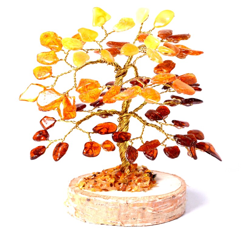 Amber Tree Oak 10cm Baltic Amber Leaves - Etsy