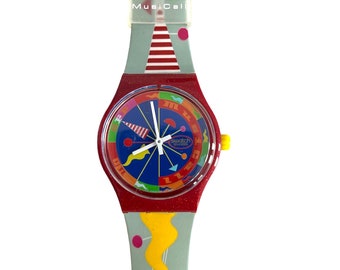 NEW in Box Rare Vintage 1998 Swatch METRICA GK263 Unworn Mint Condition Running With New Battery ...