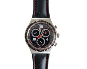 NEW : Swatch Irony Chrono VERNISSAGE YCS101 Unworn Mint New Battery ...