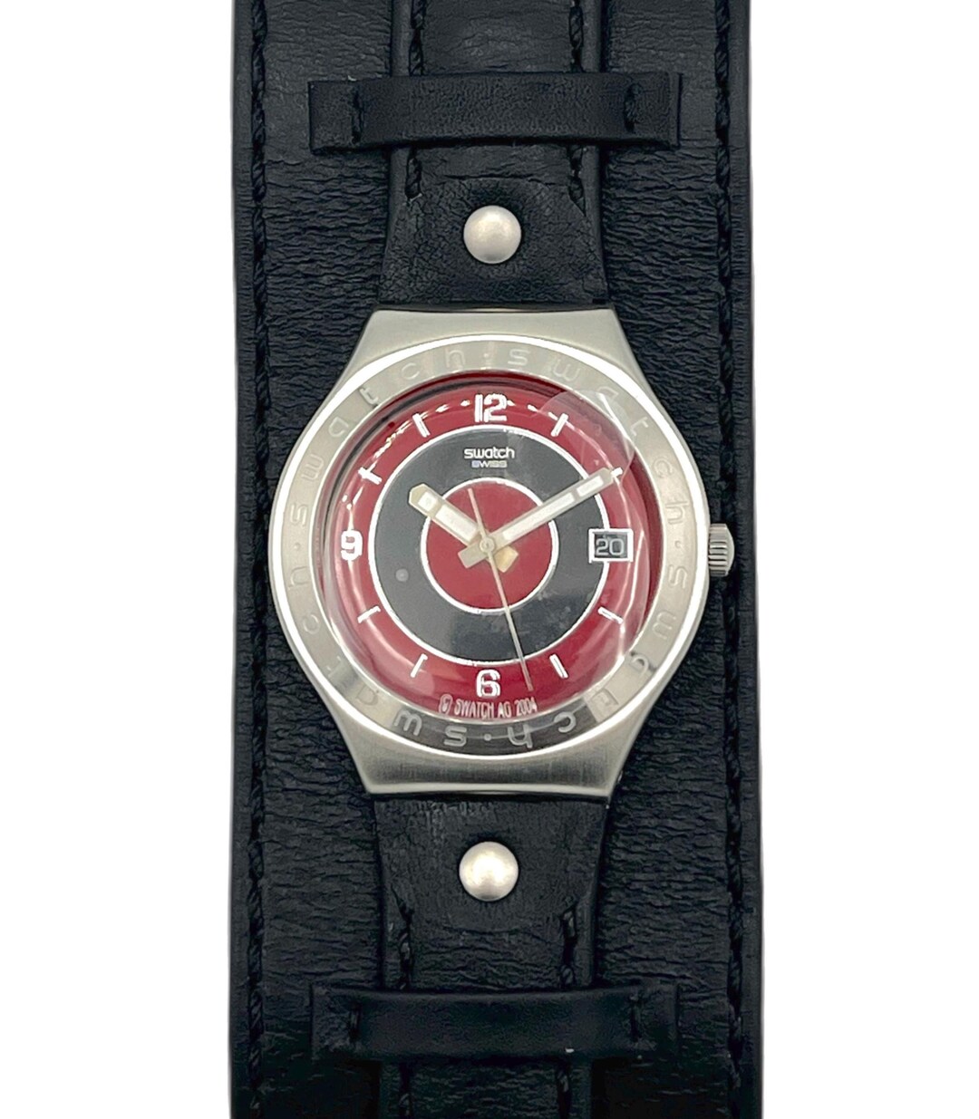 Swatch 2005 Irony Big JAMMED YGS441 - New in Box - Leather Bracelet ...