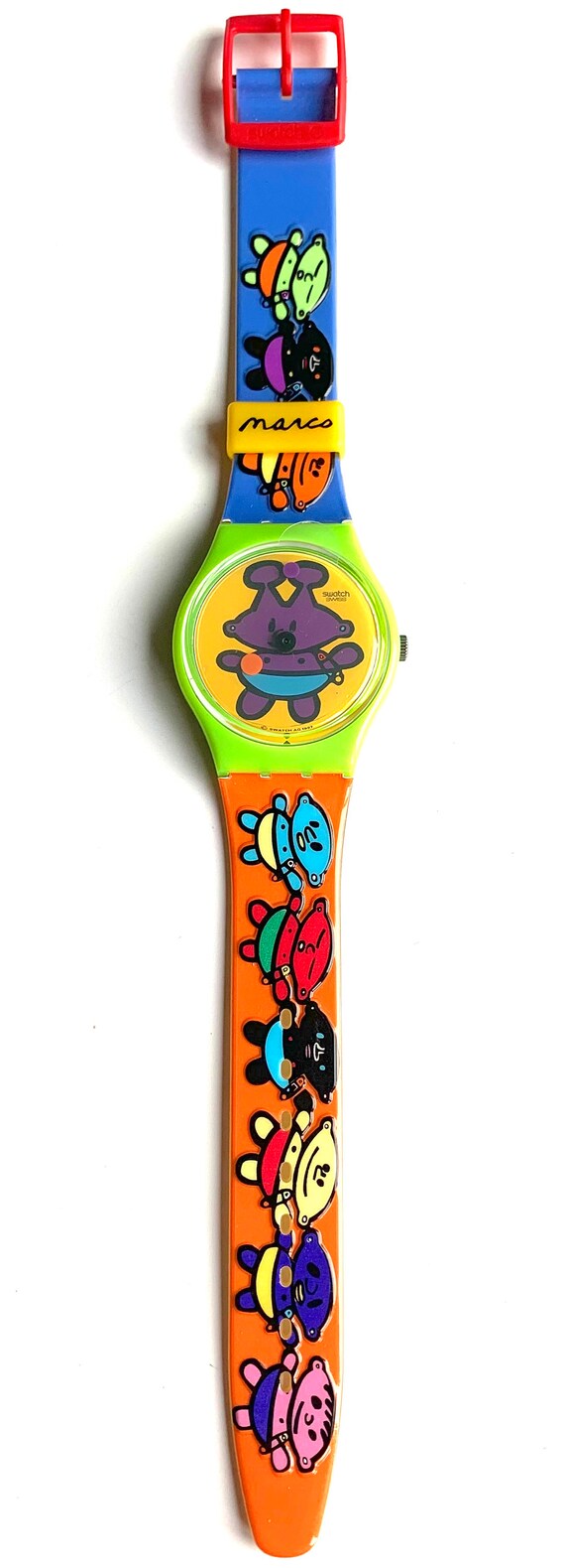 Vintage 1998 Swatch watch Gent ALIEN BABY GG175 by Pe… - Gem