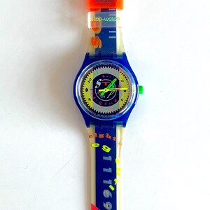 NEW : Vintage Swatch Stop-watch TIME CUP SSN101 From 1994 Unworn New in ...