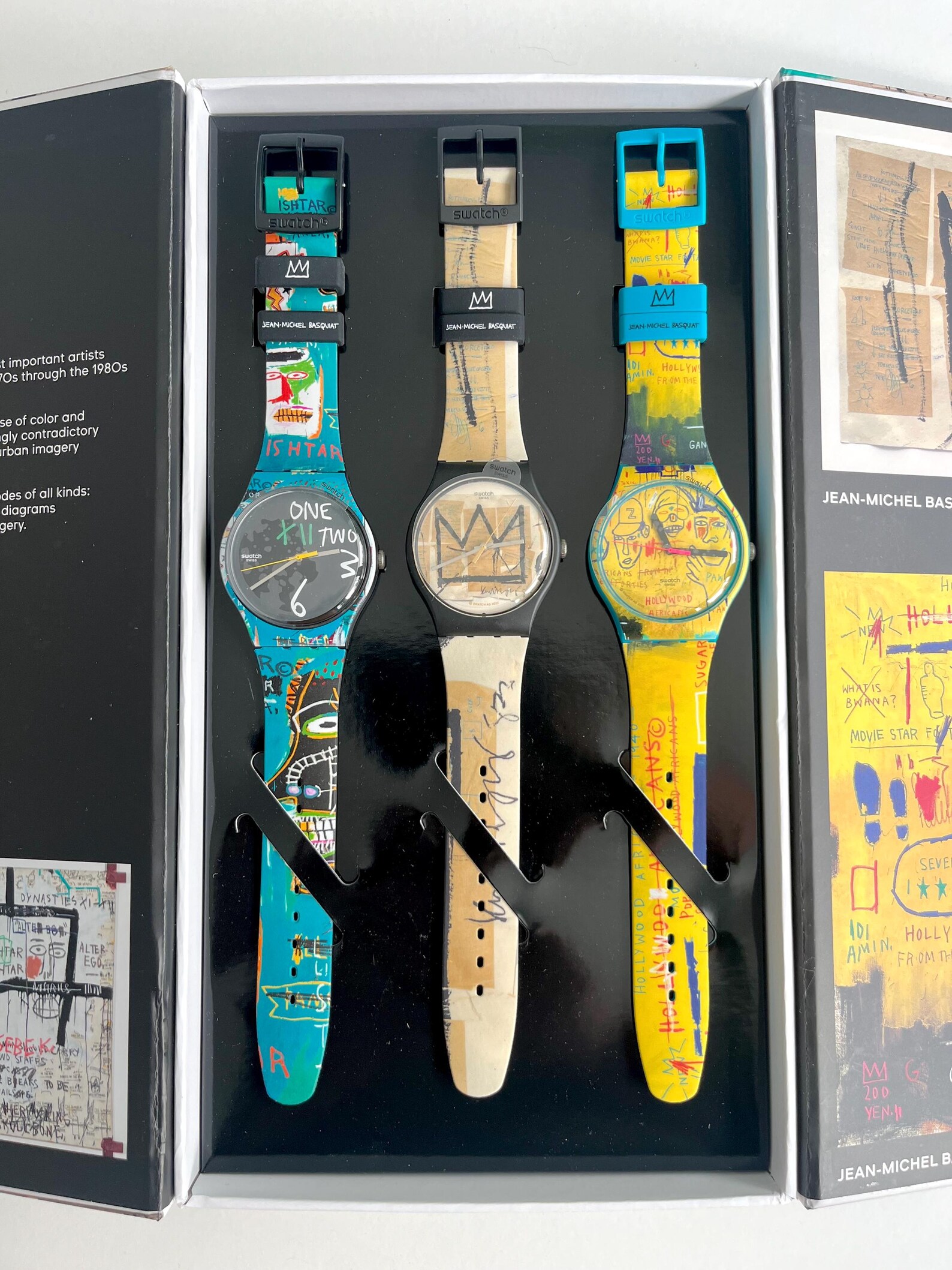 Swatch New Gent Jean-michel Basquiat TRIPTYCH SZS39 Special Edition ...