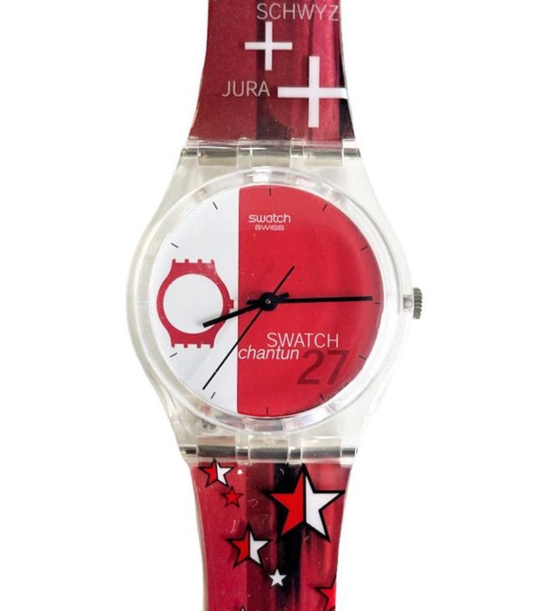 2002 Swatch Gent 27 Avel Chantun SWATCH Rouge GZ175 - New in Box - Etsy