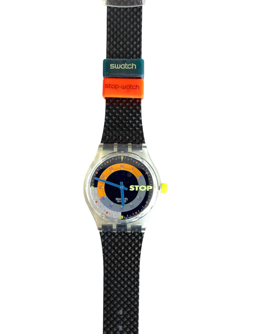 Vintage 1992 Rare Swatch Stop-watch COFFEE BREAK SSK100 New Battery ...