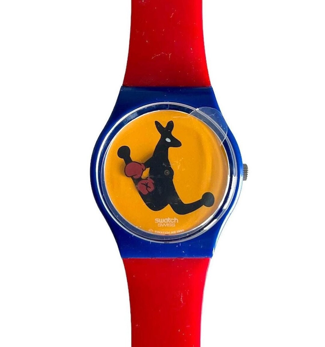 Vintage Swatch Artist Special GN163 BOXING - Eduardo Arroyo - Unworn Mint Condition - Running ...