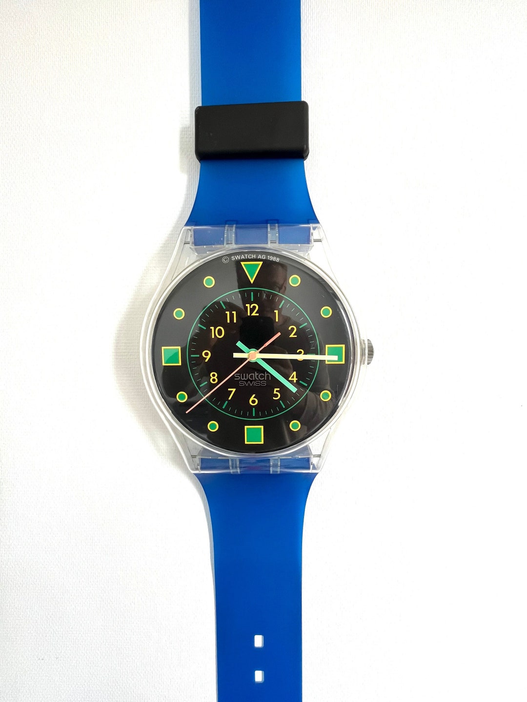 Swatch Maxi Wall Clock BONDI DIVER MGK115 From 1989 Perfect Condition ...