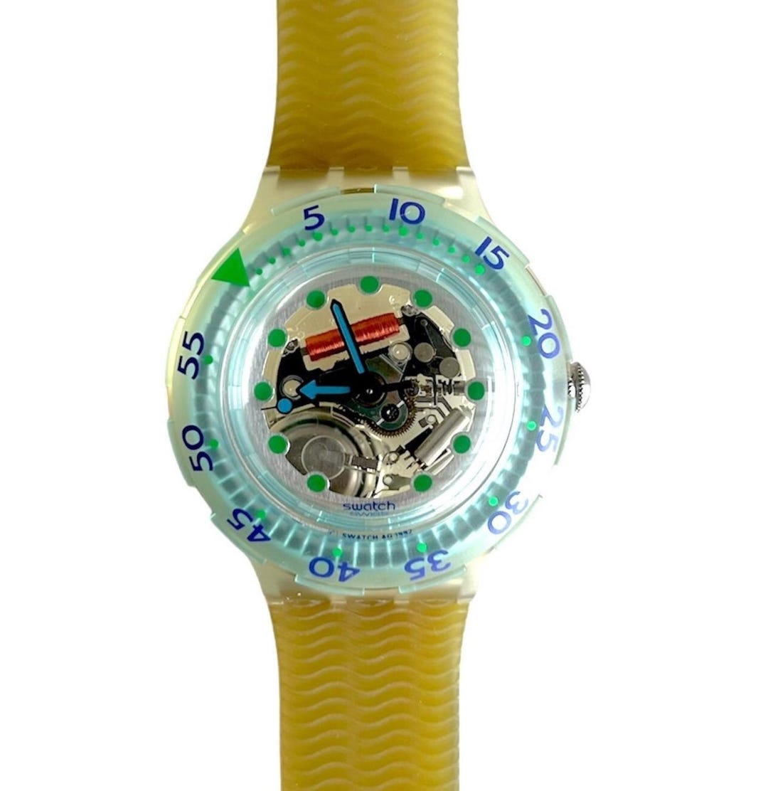 1993 Swatch Scuba 200 BLUE ICE SDK107 – neu in der Box - Etsy.de