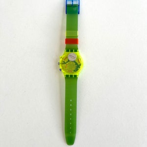Vintage 1991 Rare Swatch Chrono NEO WAVE SCJ100 - Mint and Unworn ...