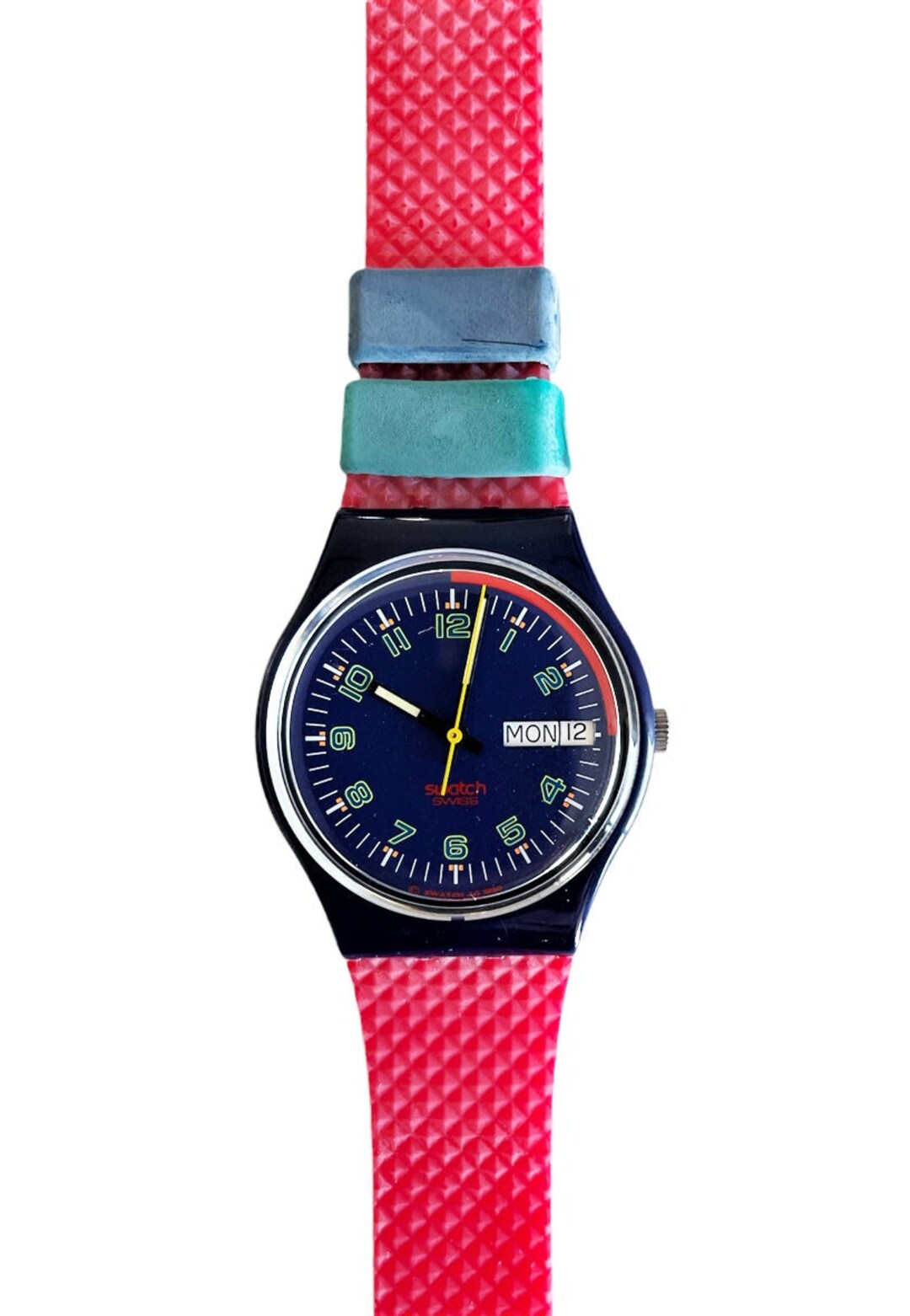 Vintage 1990 Swatch Gent GOOD SHAPE GN704 Unworn Mint Condition New in Box Running With New ...