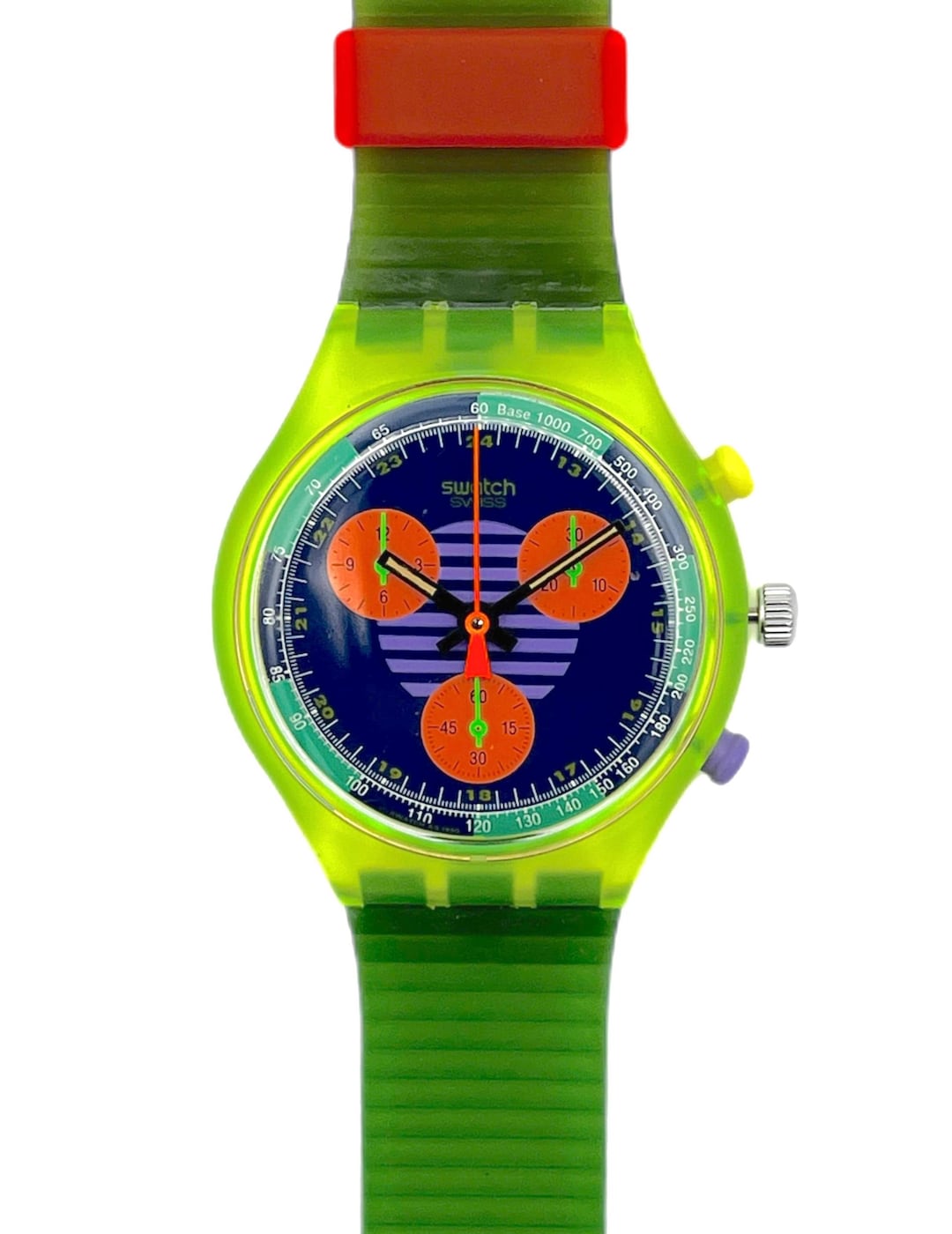 1991 Rare Swatch Chrono NEO WAVE SCJ100 - Mint and Unworn Condition ...