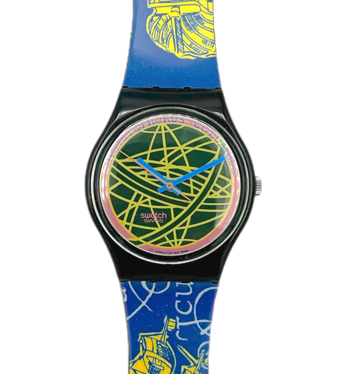 1991 Swatch Watch Gent THE GLOBE GB137 - Unworn Mint Vintage Swatch ...