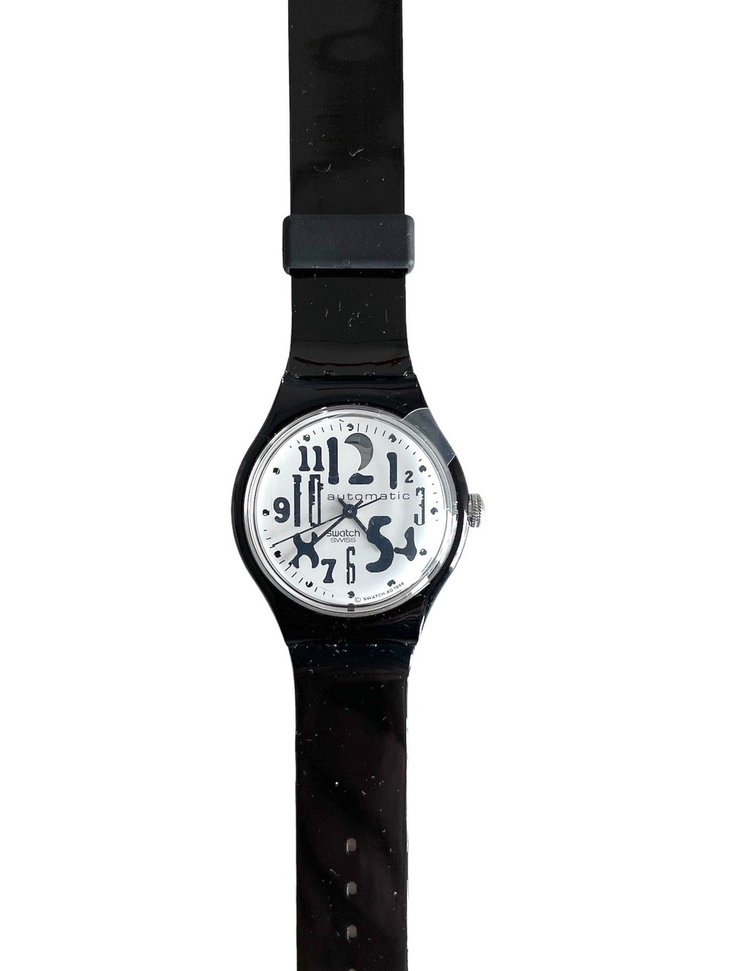 Vintage 1995 Swatch Automatic BLACKBOARD SAB103 Mint Unworn Condition ...