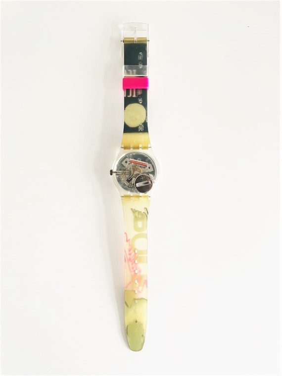 NEW : Swatch 1993 vintage Gent SPACE TRACING GK163 - … - Gem