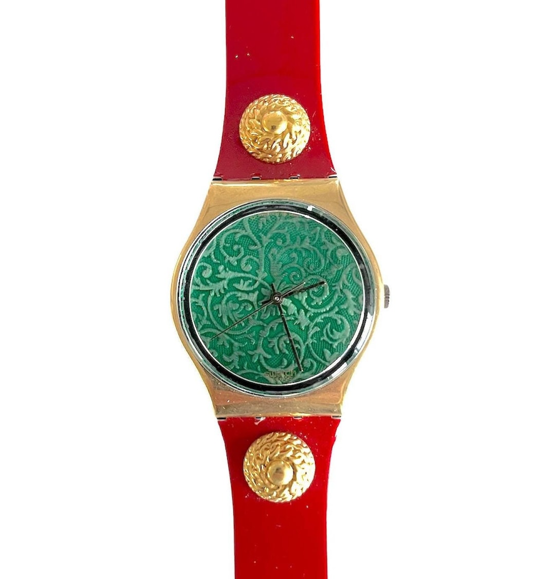 Vintage 1988 Swatch Watch X-mas POMPADOUR GX106 - Unworn Mint Condition ...
