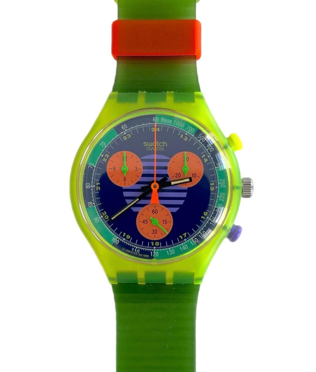 Vintage 1991 Rare Swatch Chrono NEO WAVE SCJ100 - Mint and Unworn ...