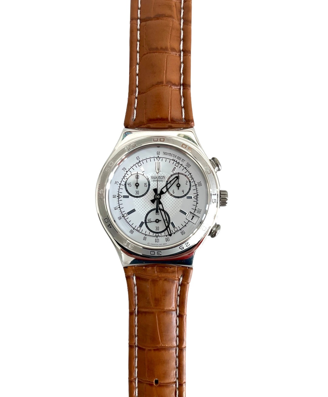 NEW in Box Swatch Irony Chrono YCS457 GANGLEADER Unworn Mint Condition ...