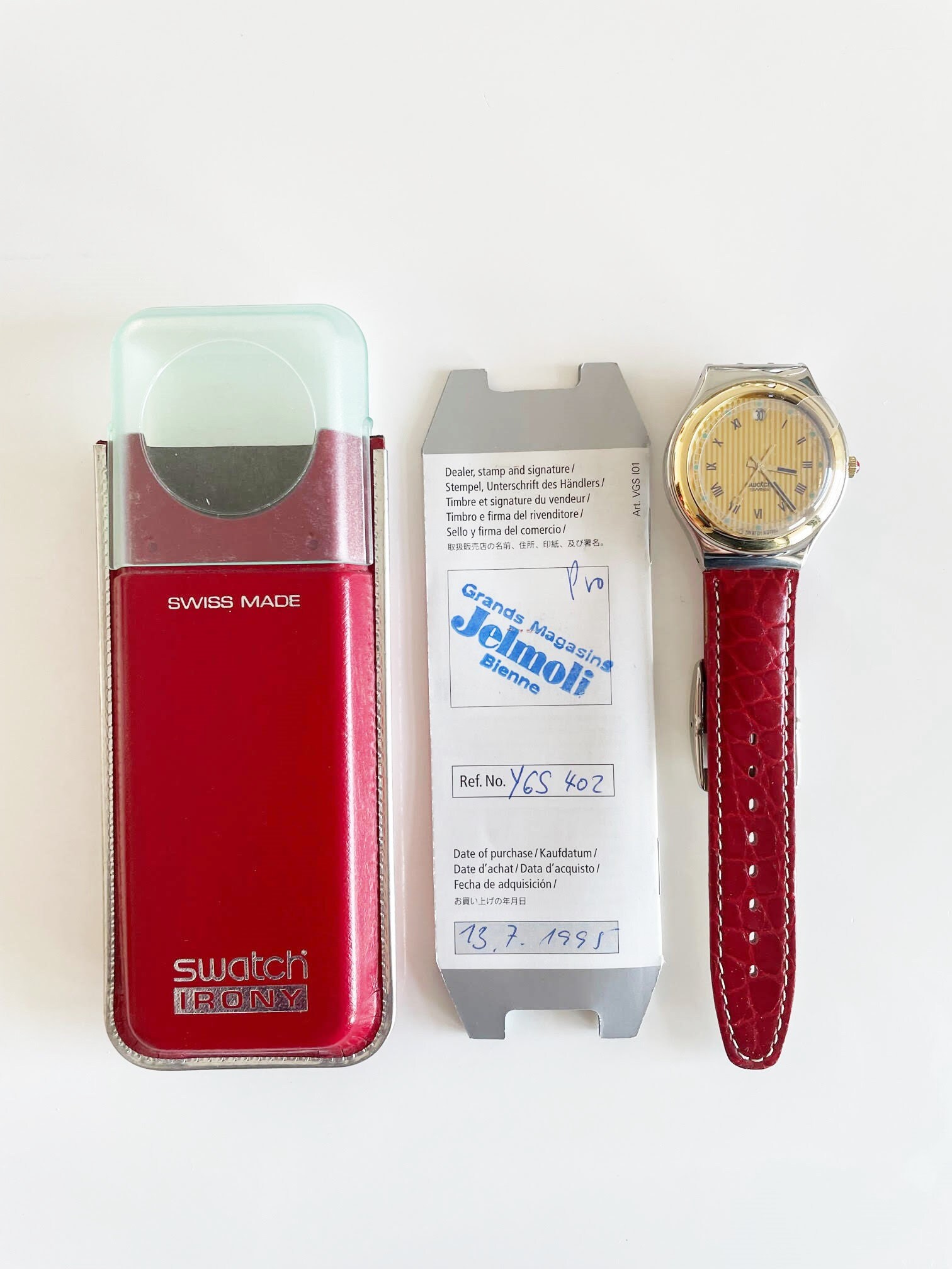 NEU : Vintage Swatch Irony Big CROWNED HEAD YGS402 | Etsy