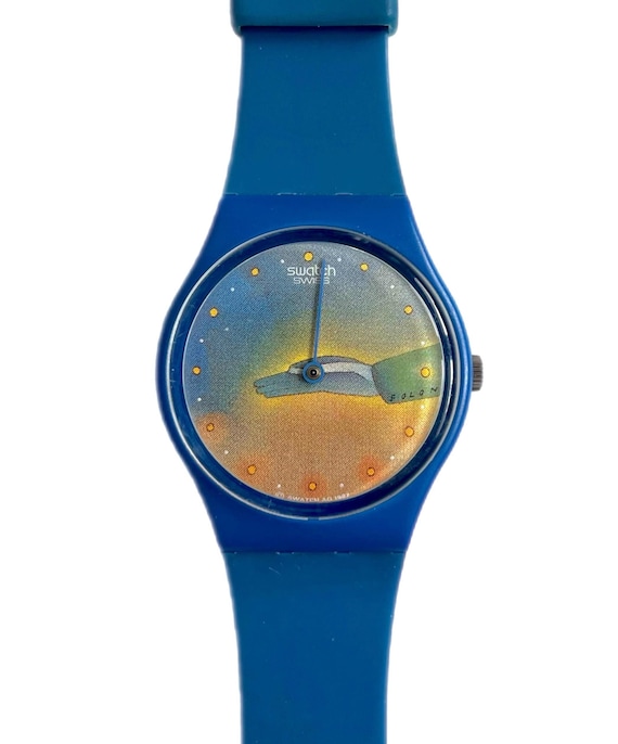 Vintage 1987 Swatch Artist Special Gent FOLON No. 3 /… - Gem