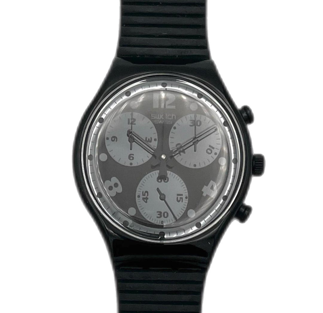 Vintage 1993 Swatch Chrono MOONSHADOW SCB110 - Unworn Mint Condition ...