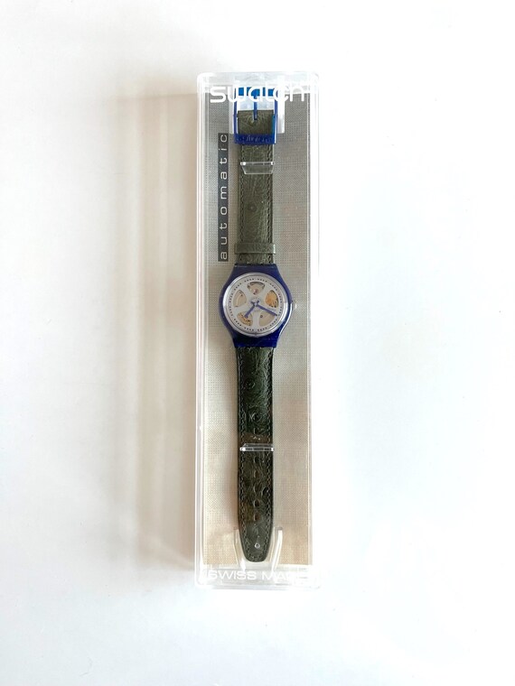 Vintage 1993 Swatch Automatic SAN102 BAERU - new in b… - Gem