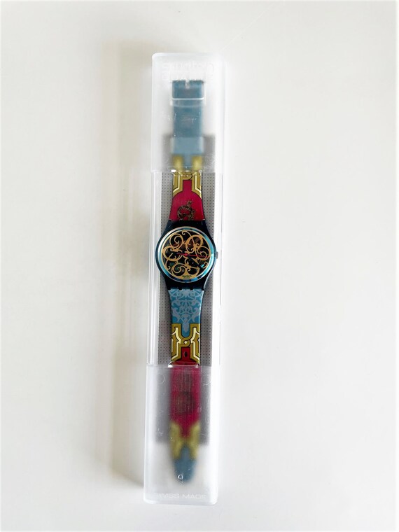 NEW : rare 1990 vintage Swatch Gent Original STUCCHI … - Gem