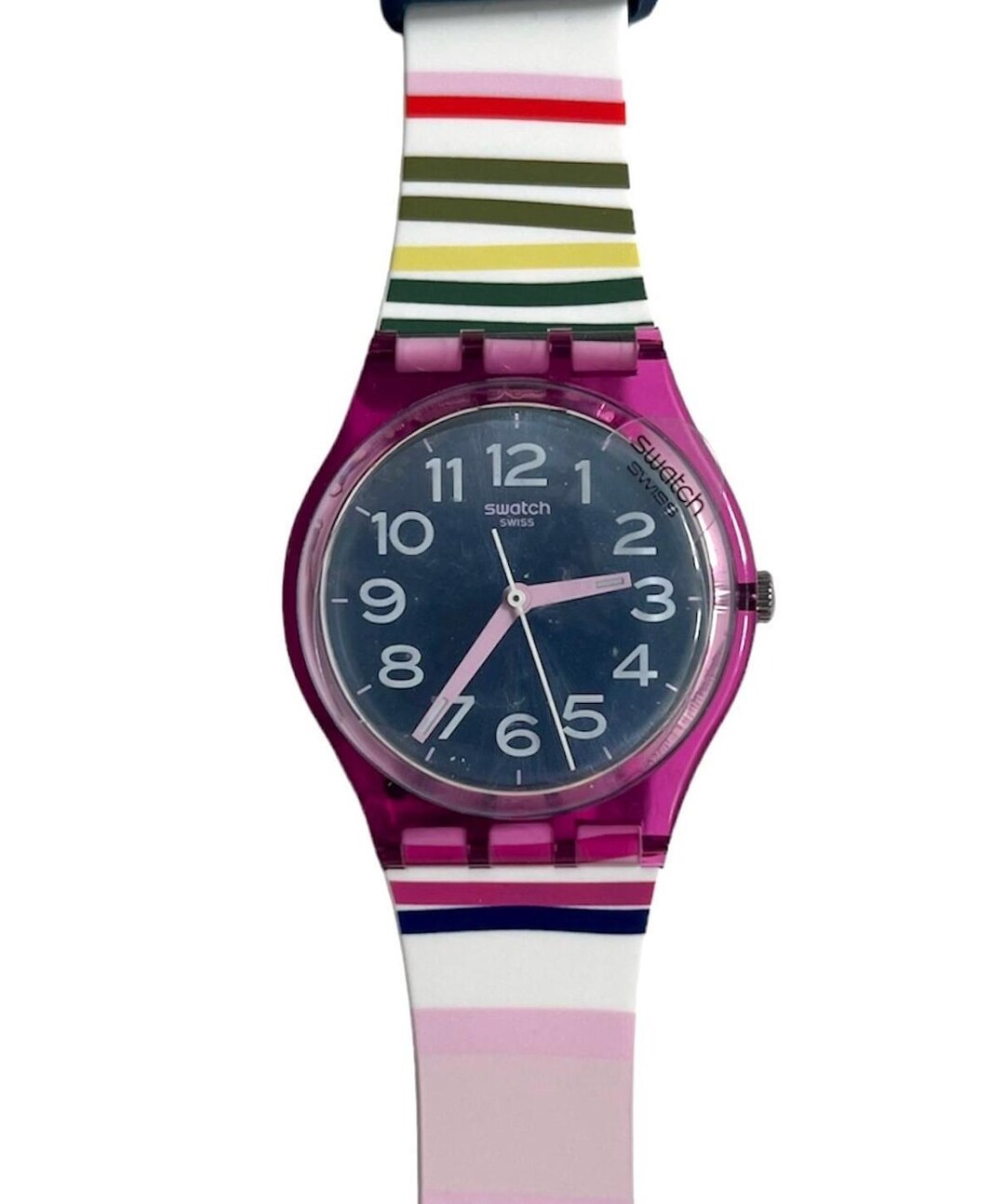 NEW in Box Swatch Gent FUNNY LINES GP153 Mint Unworn Condition Running ...