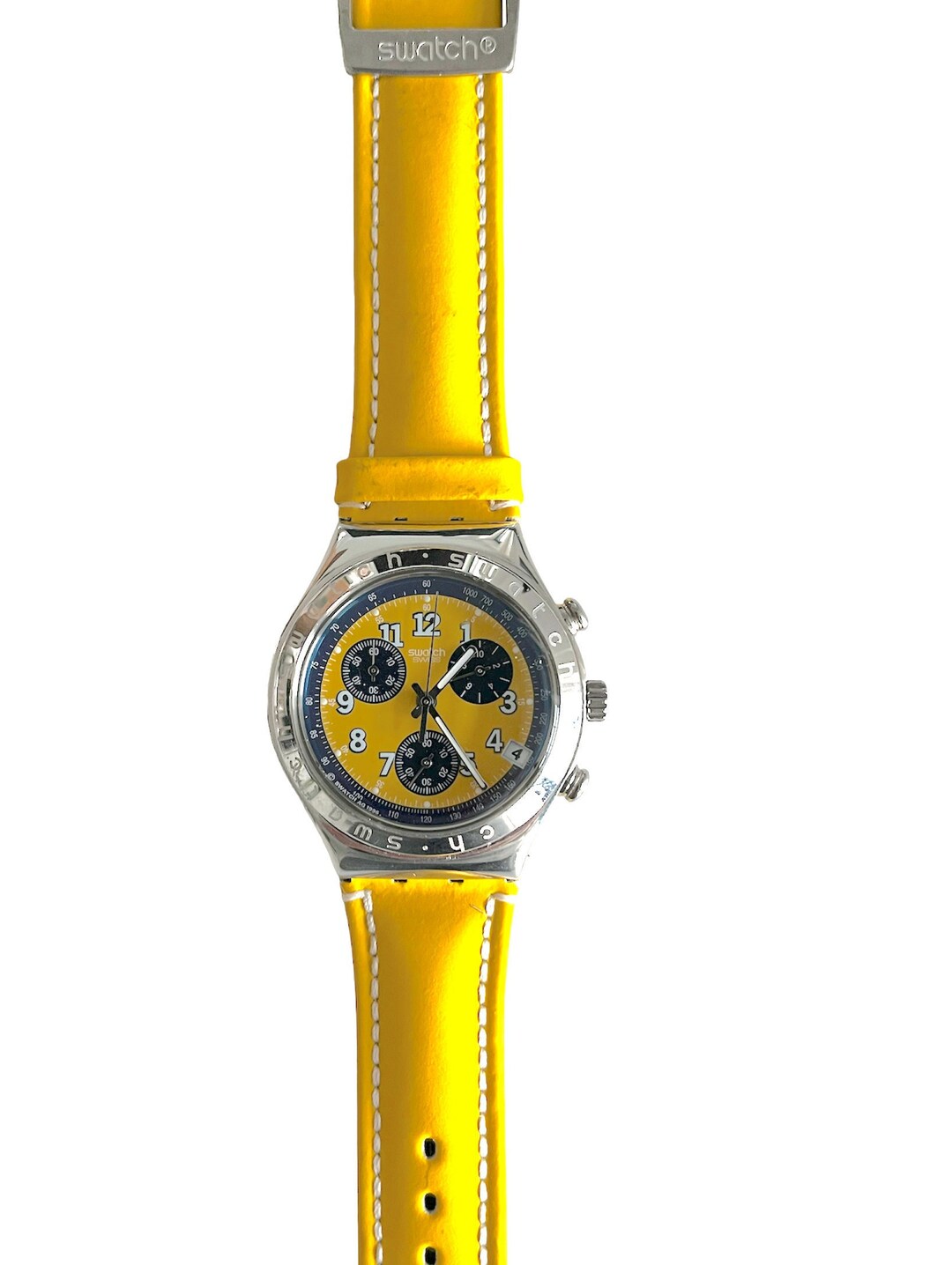 NEW : 1997 Swatch Irony Chrono Secret Agent Yellow YCS406D - Etsy
