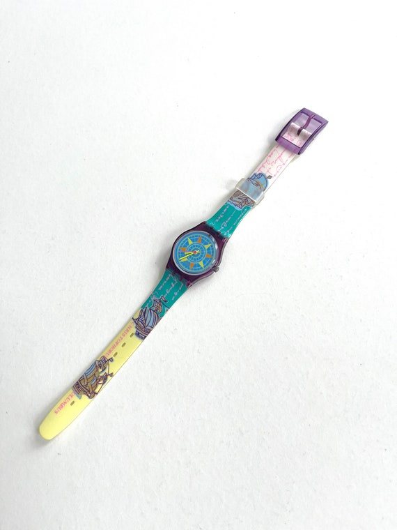 Vintage 1991 Swatch lady COMPASS LV100 - unworn mint … - Gem