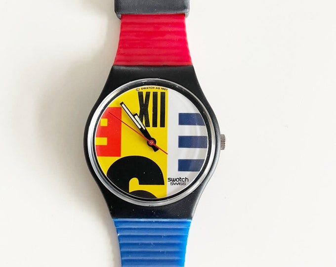 NEW: Rare 1987 Vintage Swatch Gent Original Nine to Six - Etsy