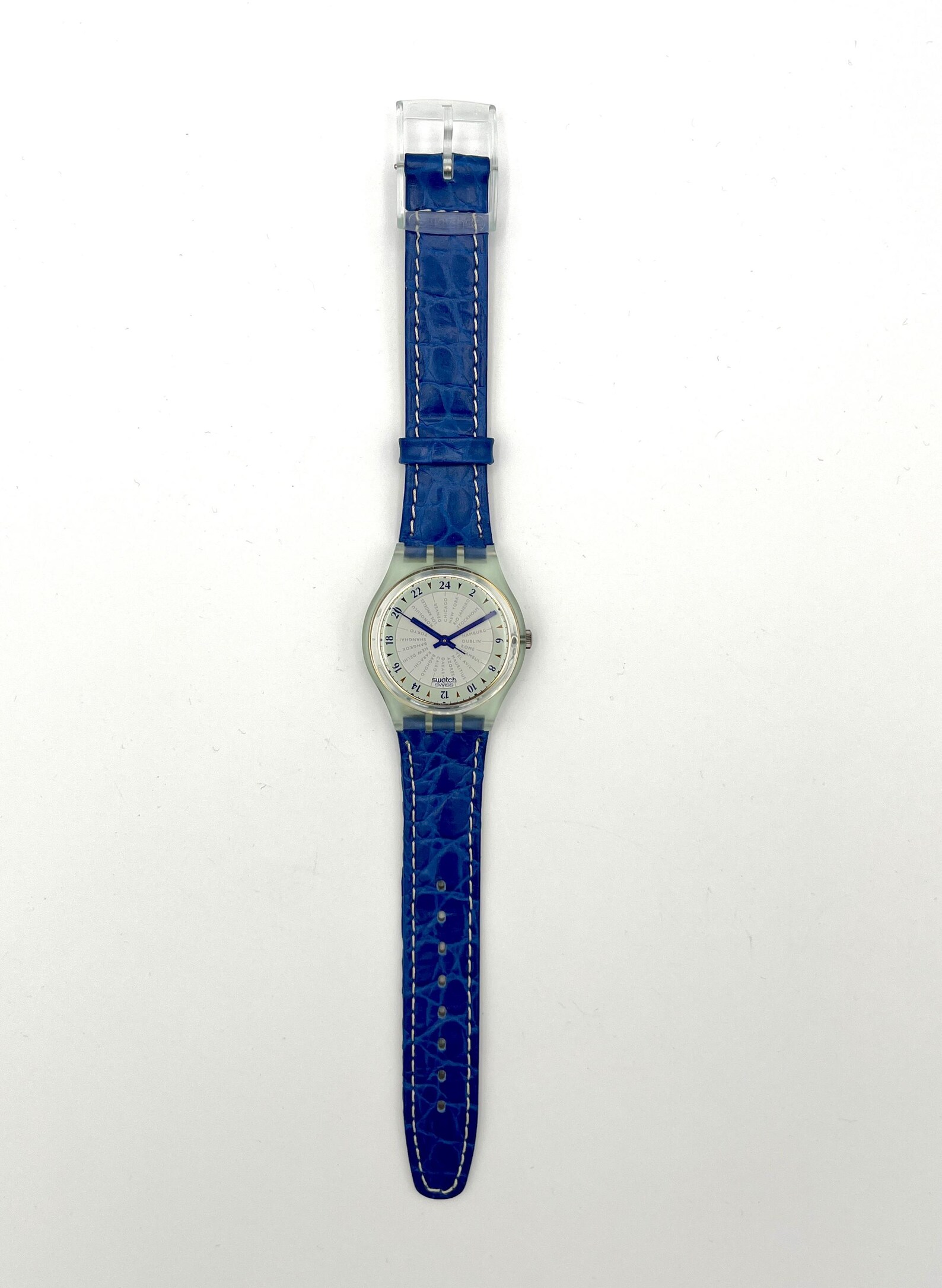 Vintage 1994 Swatch Gent 24H INDEX GG125 - Unworn Mint Condition ...