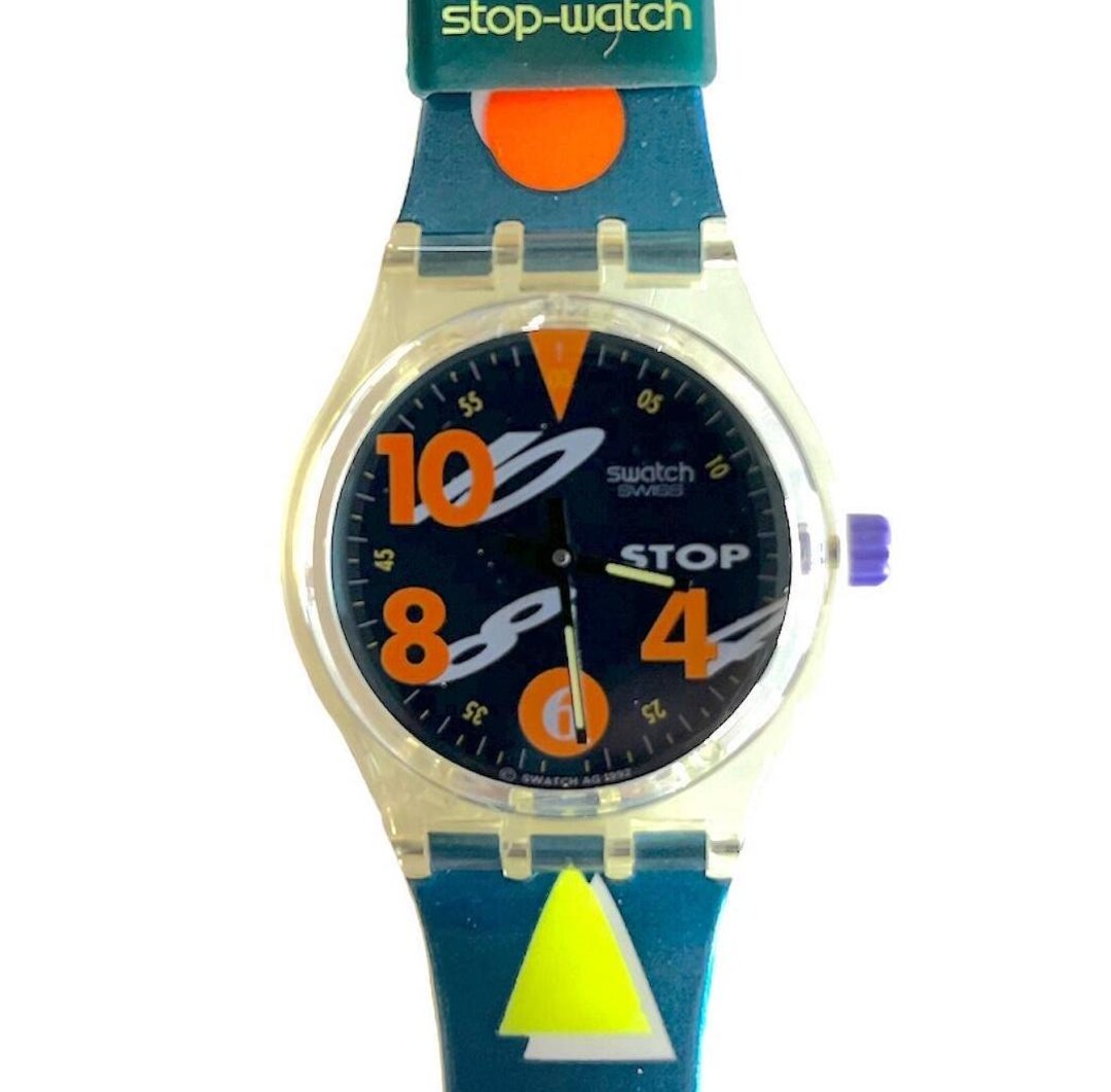 Vintage 1993 Swatch Stop-watch MOVIMENTO SSK103 - New in Box - Mint ...