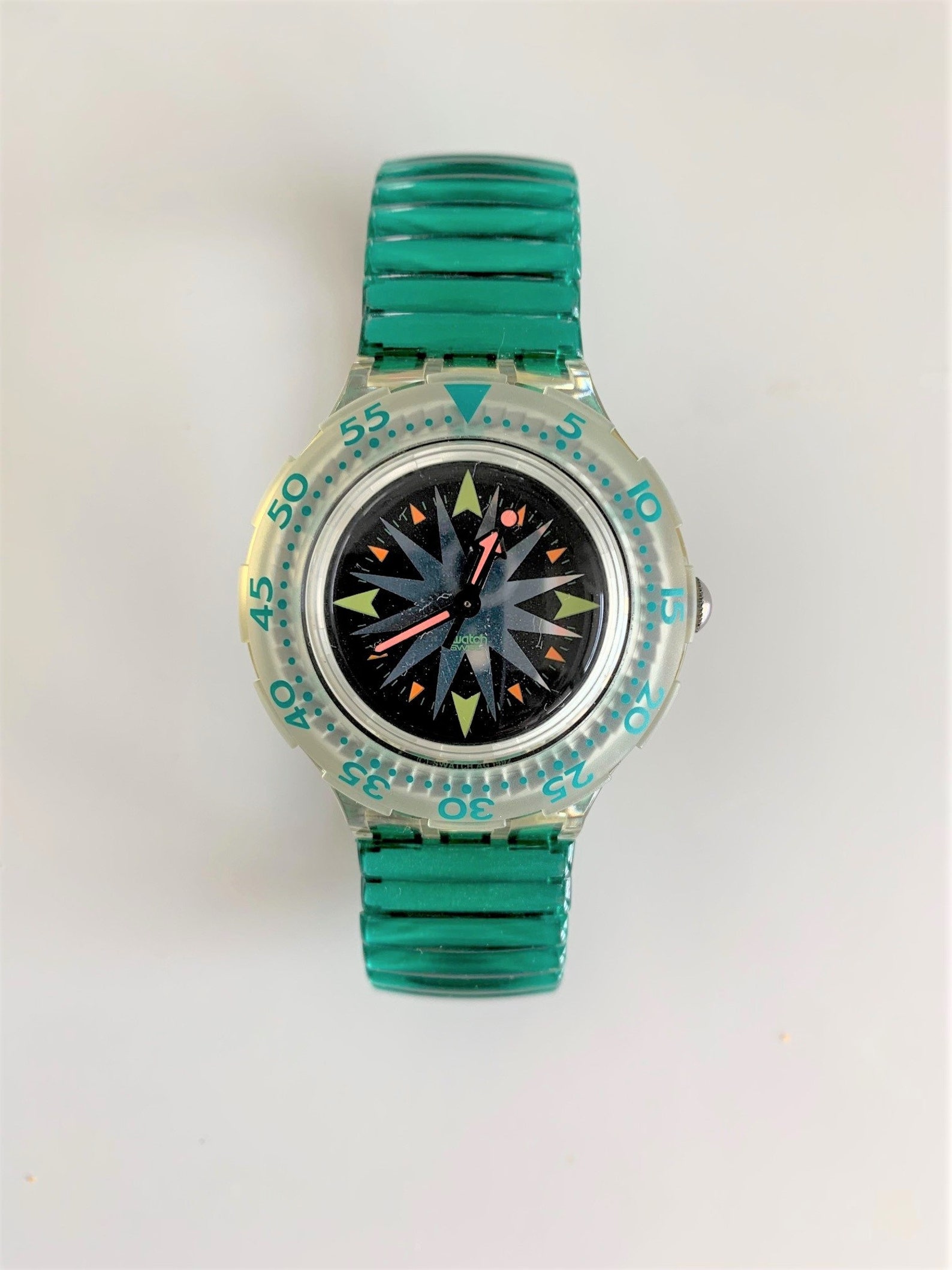 NEW : vintage 1993 Swatch Scuba 200 MINT DROPS SDK108 | Etsy