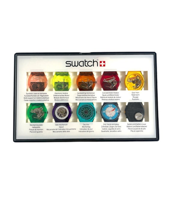 Vintage 1994 rare Swatch CLUBPACK1 - 10 steps product… - Gem