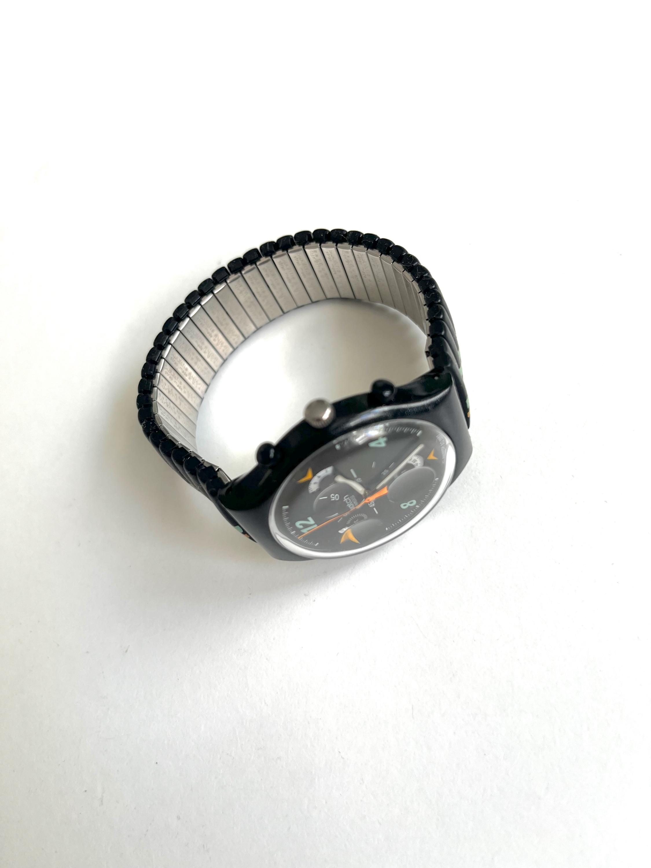Vintage Rare 1998 Swatch Chrono CD PLAYER SCB120A - Mint Unworn ...