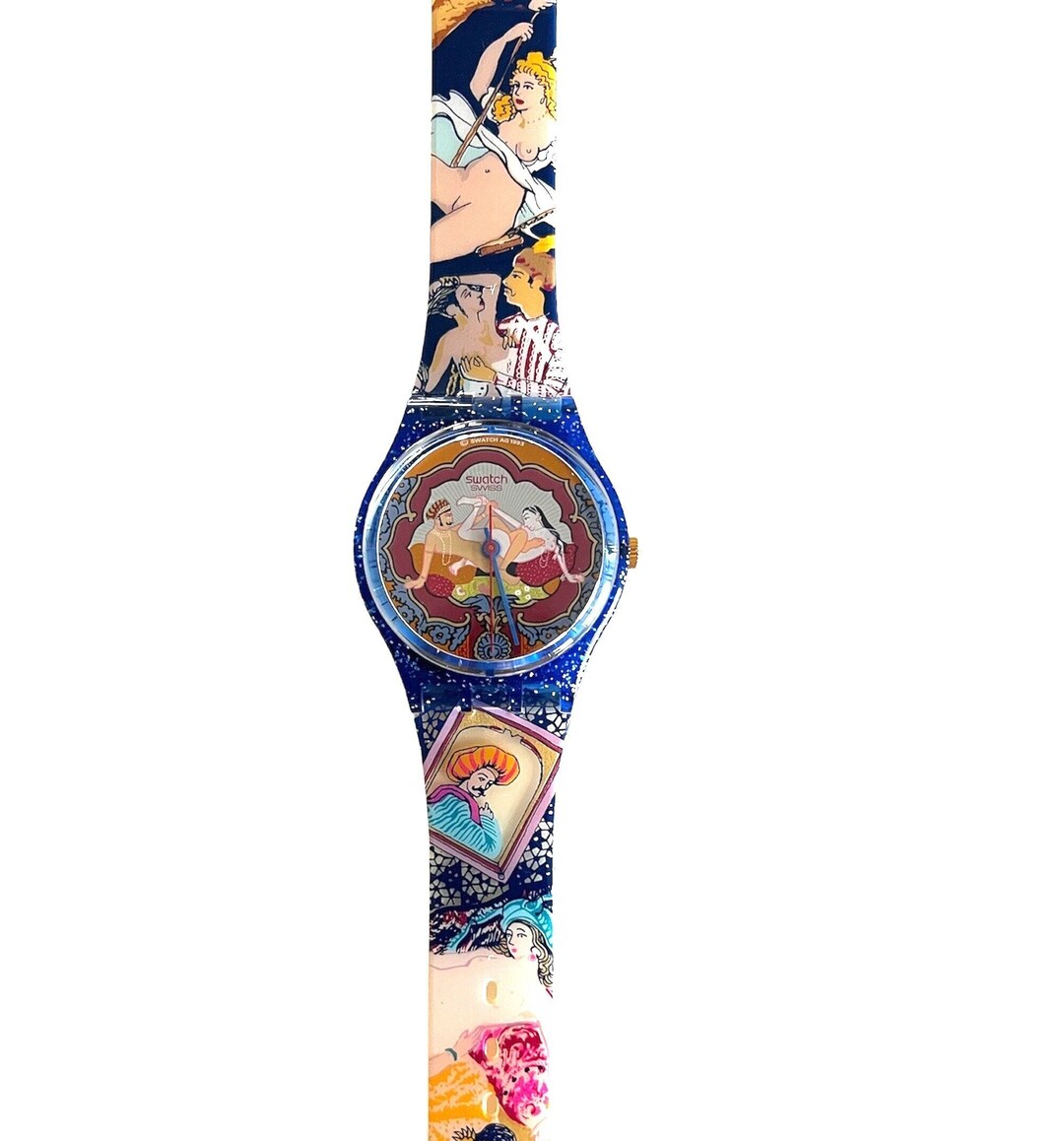 New In Box Rare 1994 Vintage Swatch Gent Sex Tease Kamasutra Gn136 Unworn Condition Running With