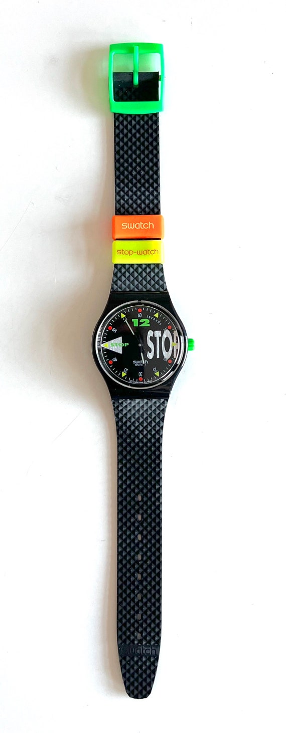 NEW : vintage Swatch Stop-Watch NIGHTSHIFT SSB101 fro… - Gem