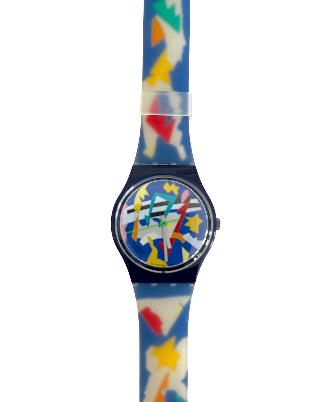 NEW in Box Vintage 1993 Swatch SILVER PATCH GN132 Unworn Mint Condition ...