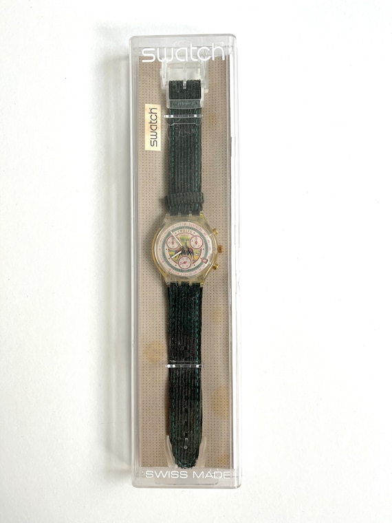 Vintage 1995 rare Swatch SCK405 Chrono SA MAJESTE VEL… - Gem