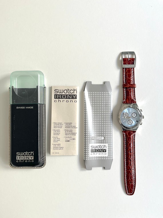 Vintage 1998 Swatch Irony Chrono WHEELING YCS408 - ab… - Gem