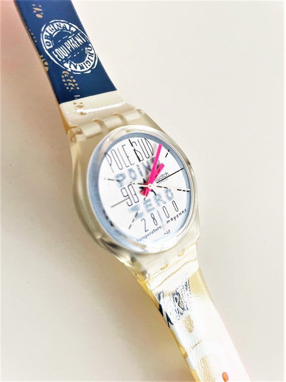 NEW : Swatch 1993 vintage Gent SPACE TRACING GK163 - … - Gem