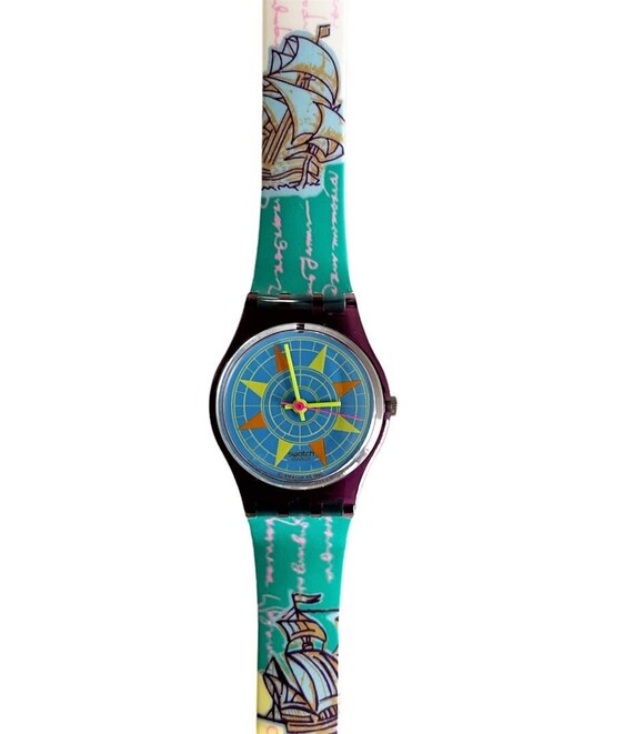 Vintage 1991 Swatch lady COMPASS LV100 - unworn mint … - Gem